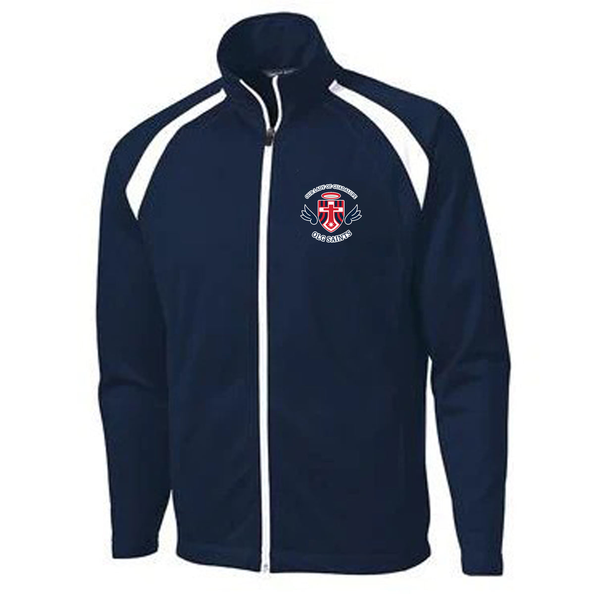 Navy Track Jacket with OLGH Heatseal Logo – Norman's School Uniforms