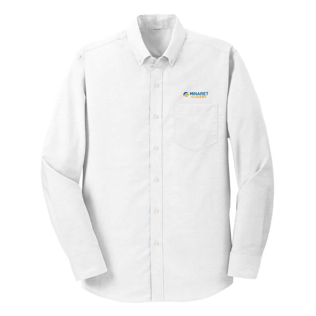 Long Sleeve Oxford Shirt w/Minaret logo – Norman's School Uniforms