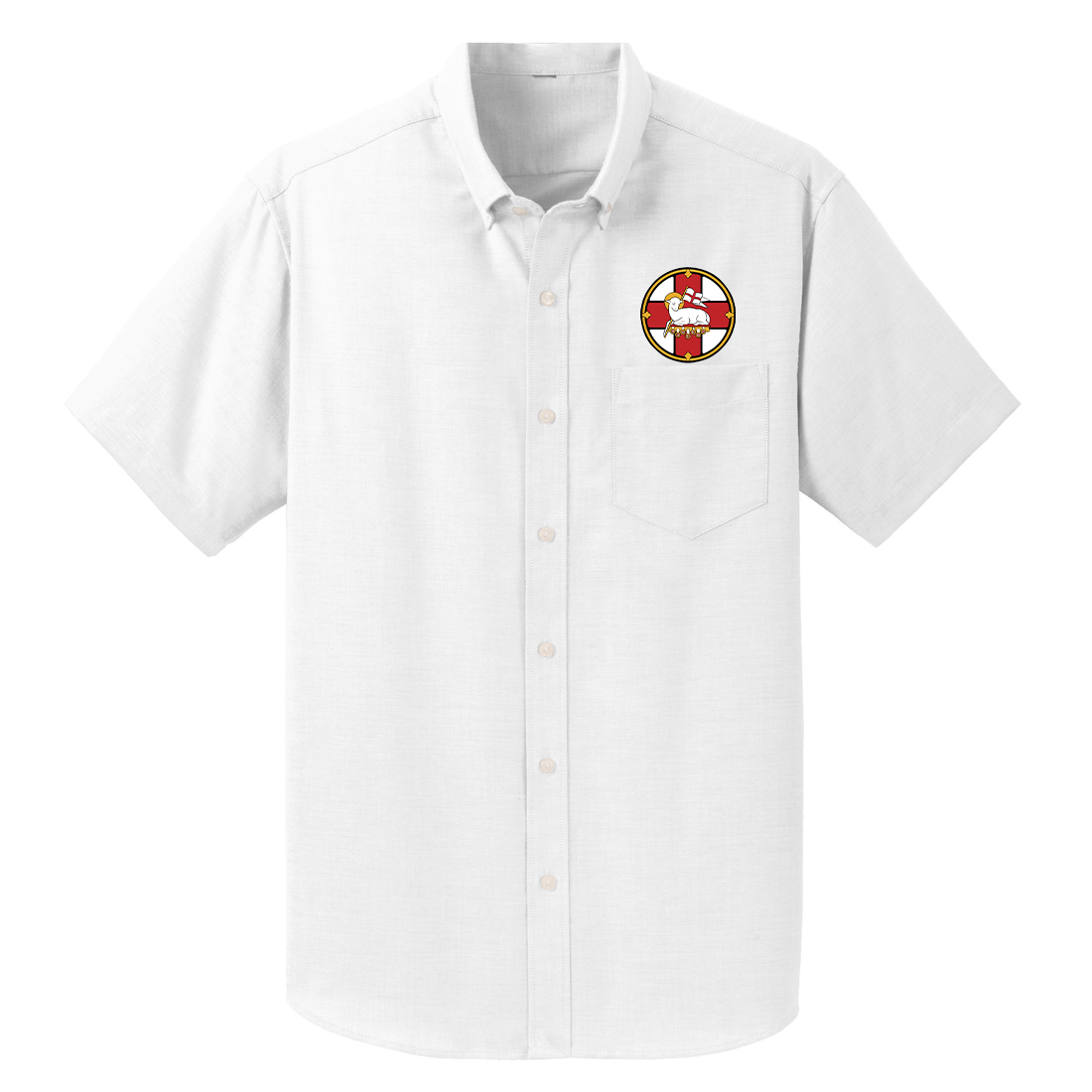 Boys (Unisex) Oxford Shirt w/ Holy Innocents Fiberlok Logo Mandatory f ...