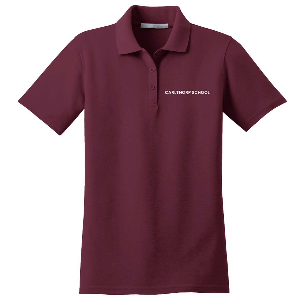 Girls Fitted Dri-fit Polo Carlthorp School – Norman's School Uniforms