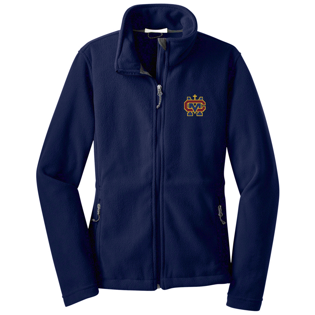 Women's Full Zip Polar Fleece W/ Cantwell Sacred Heart Fiberlok Logo G ...