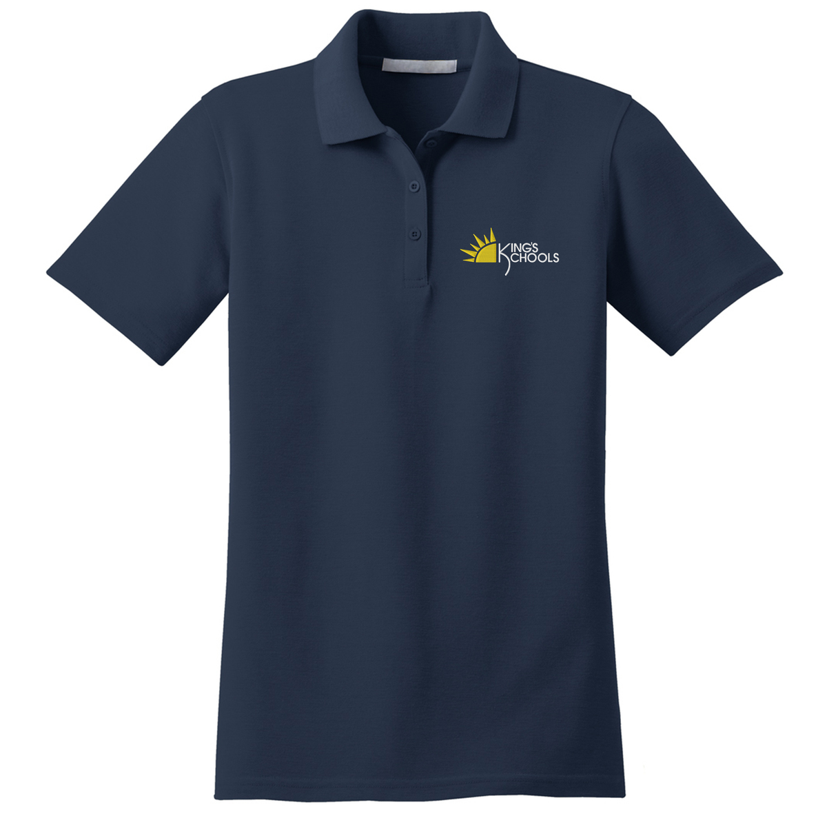 Girls Fitted Navy Dri-fit Polo w/ Kings Embroidered Logo Grades 6-8 ...
